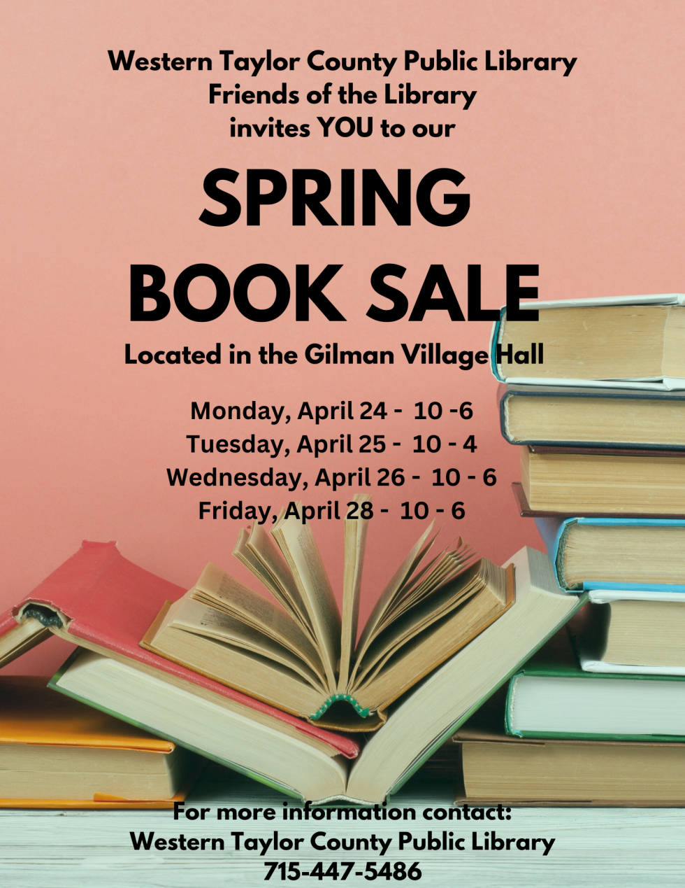 Friends of the Library Spring Book Sale April 24th – April 29th ...
